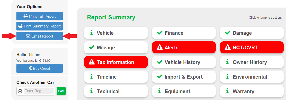 Print, Email and Save a Cartell Car Check as a PDF - Cartell Car Check